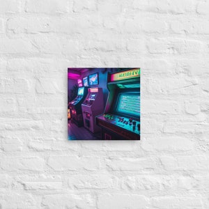 Arcade Dreamscape | Canvas - Etsy