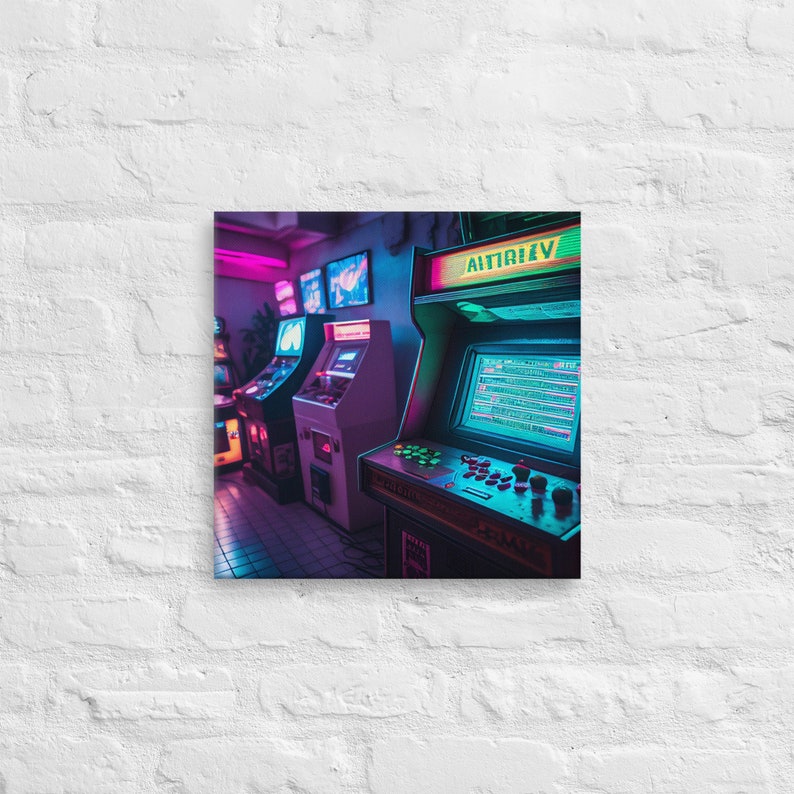 Arcade Dreamscape | Canvas - Etsy