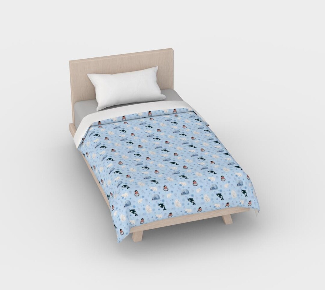 Polar Animals Duvet Cover – Arctic Animals Bedding – Arctic Life Duvet ...