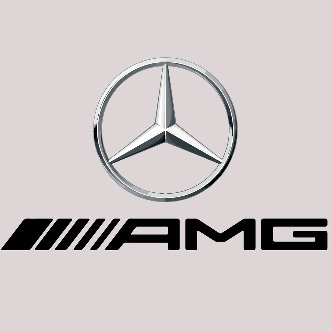 Mercedes SVG PNG Silueta Vector Cricut Archivos de corte - Etsy España