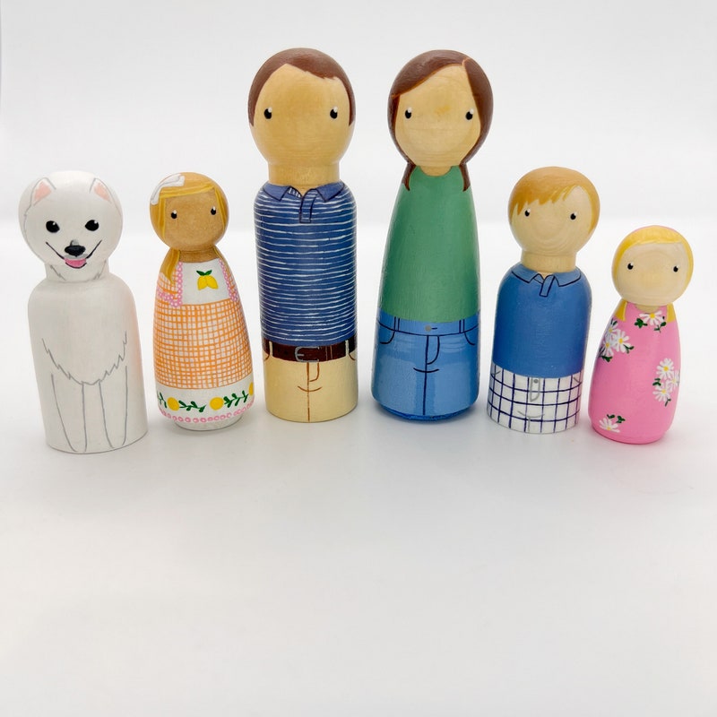 Peg People Family - Etsy