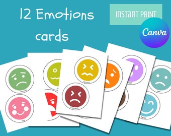 Emotion Faces Printable Digital Download - Etsy