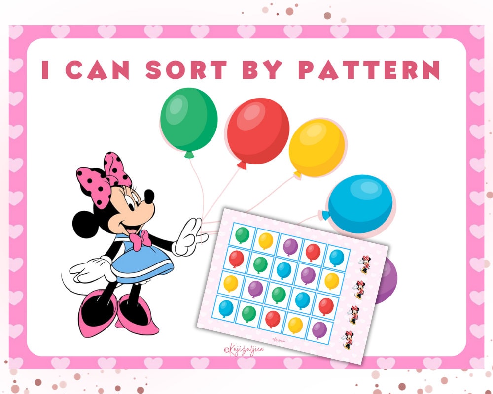 Personalized Minnie Mouse Busy Book: Toddler Learning Binder (PDF Pages ...