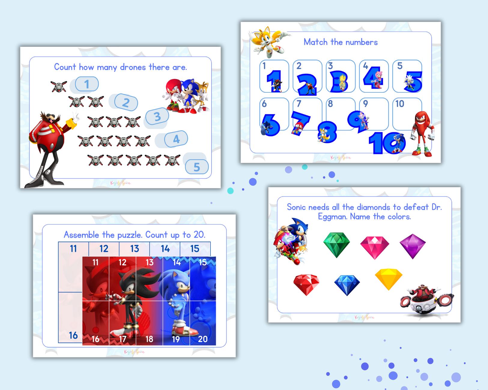 Sonic Busy Book - Interactive Activity Book for Kids Fun Learning ...