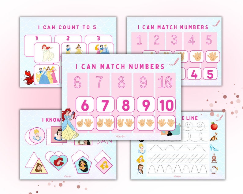 Princess Busy Book, Activity Printable Toddler, Birthday Busy Book ...