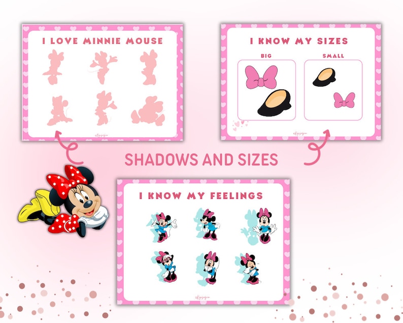 Personalized Minnie Mouse Busy Book: Toddler Learning Binder (PDF Pages ...