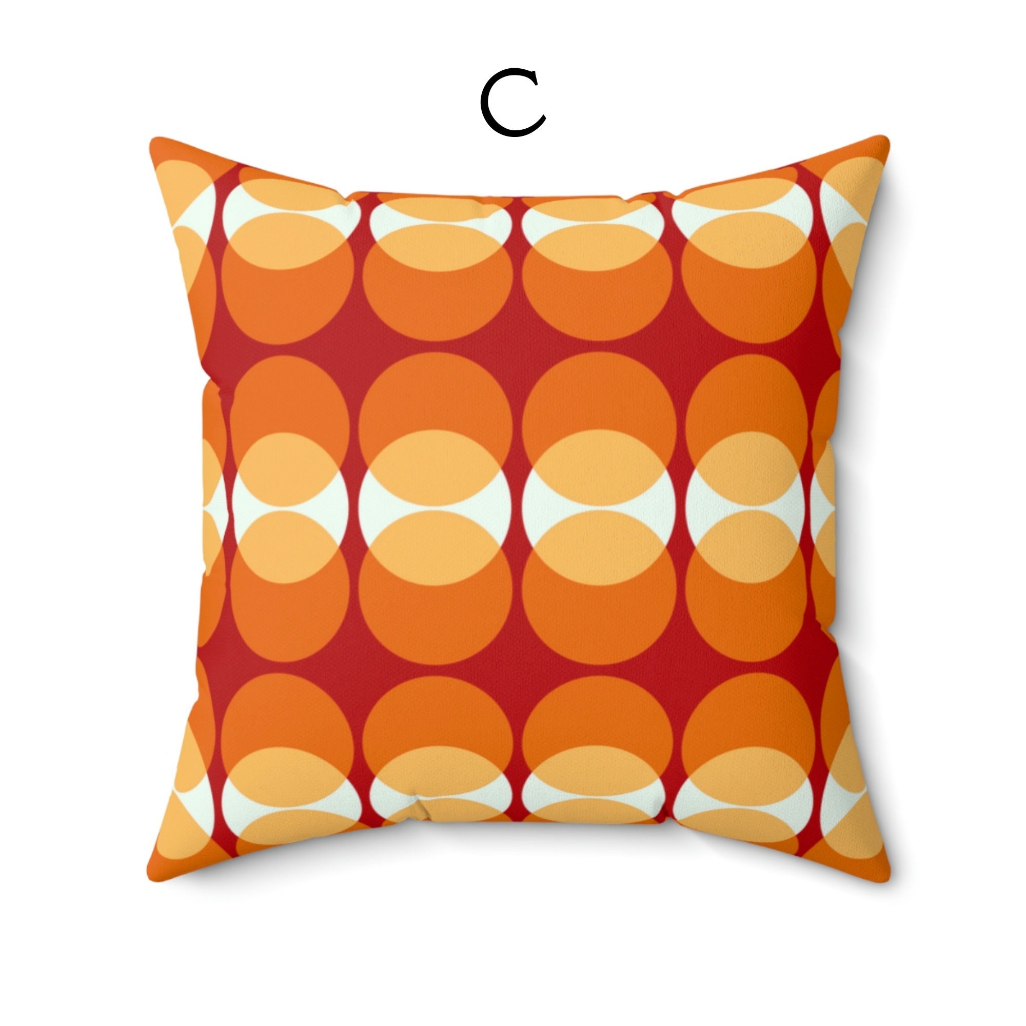 Mid Century Modern Pillow Case, Retro Print Pillow Cases, Pillow Case ...