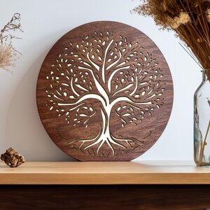 The Tree of Life LED Lamp, Meditation Lamp, Spiritual Decor, Yoga ...