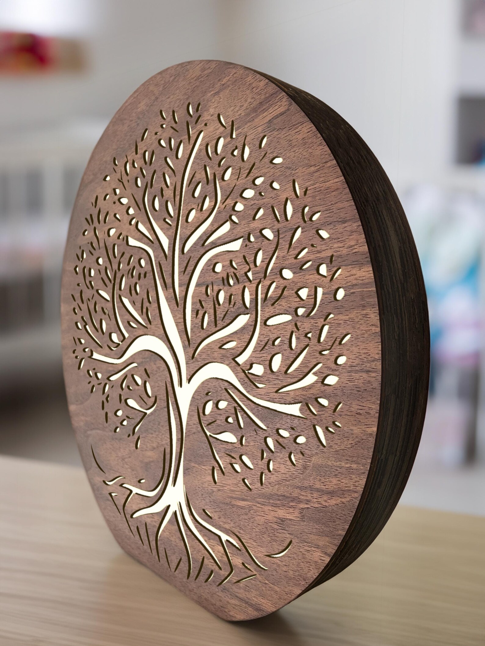 The Tree of Life LED Lamp, Meditation Lamp, Spiritual Decor, Yoga ...