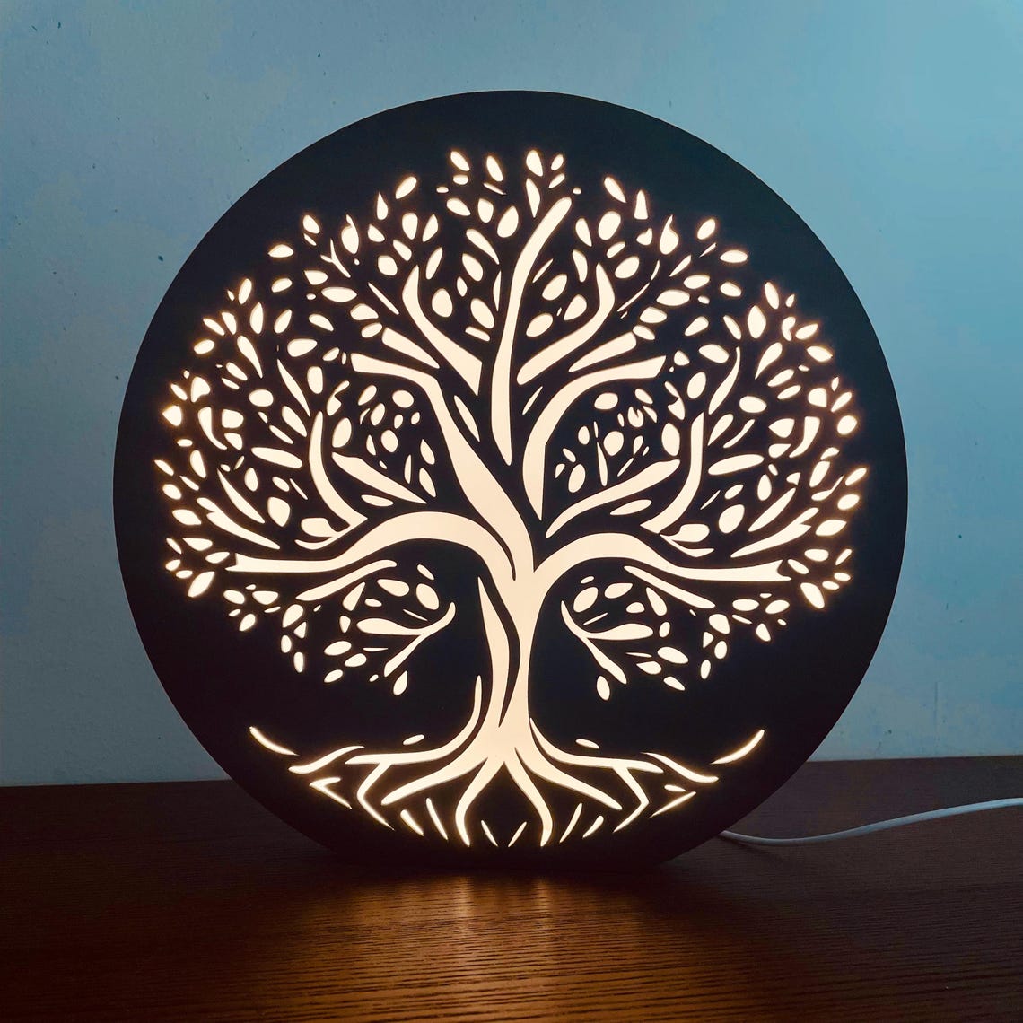 The Tree of Life LED Lamp, Meditation Lamp, Spiritual Decor, Yoga ...