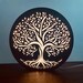 The Tree of Life LED Lamp, Meditation Lamp, Spiritual Decor, Yoga ...