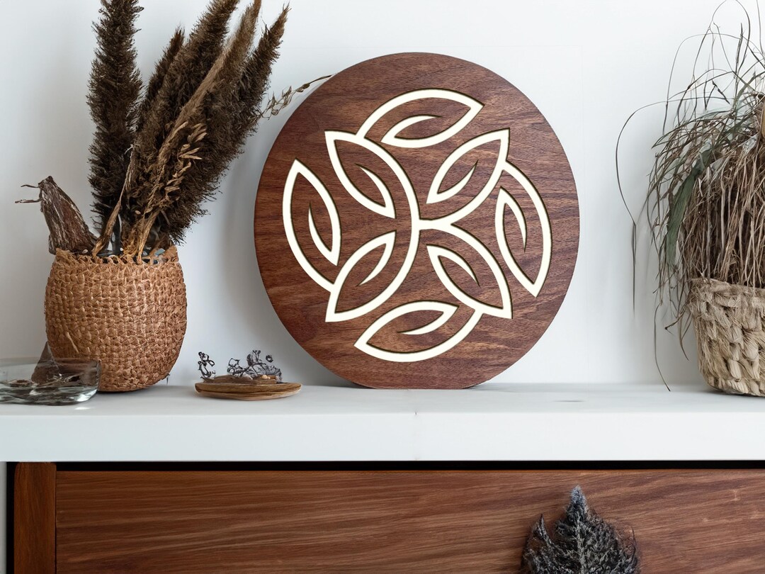 Geometric Flower LED Lamp, Meditation Lamp, Spiritual Decor, Yoga ...