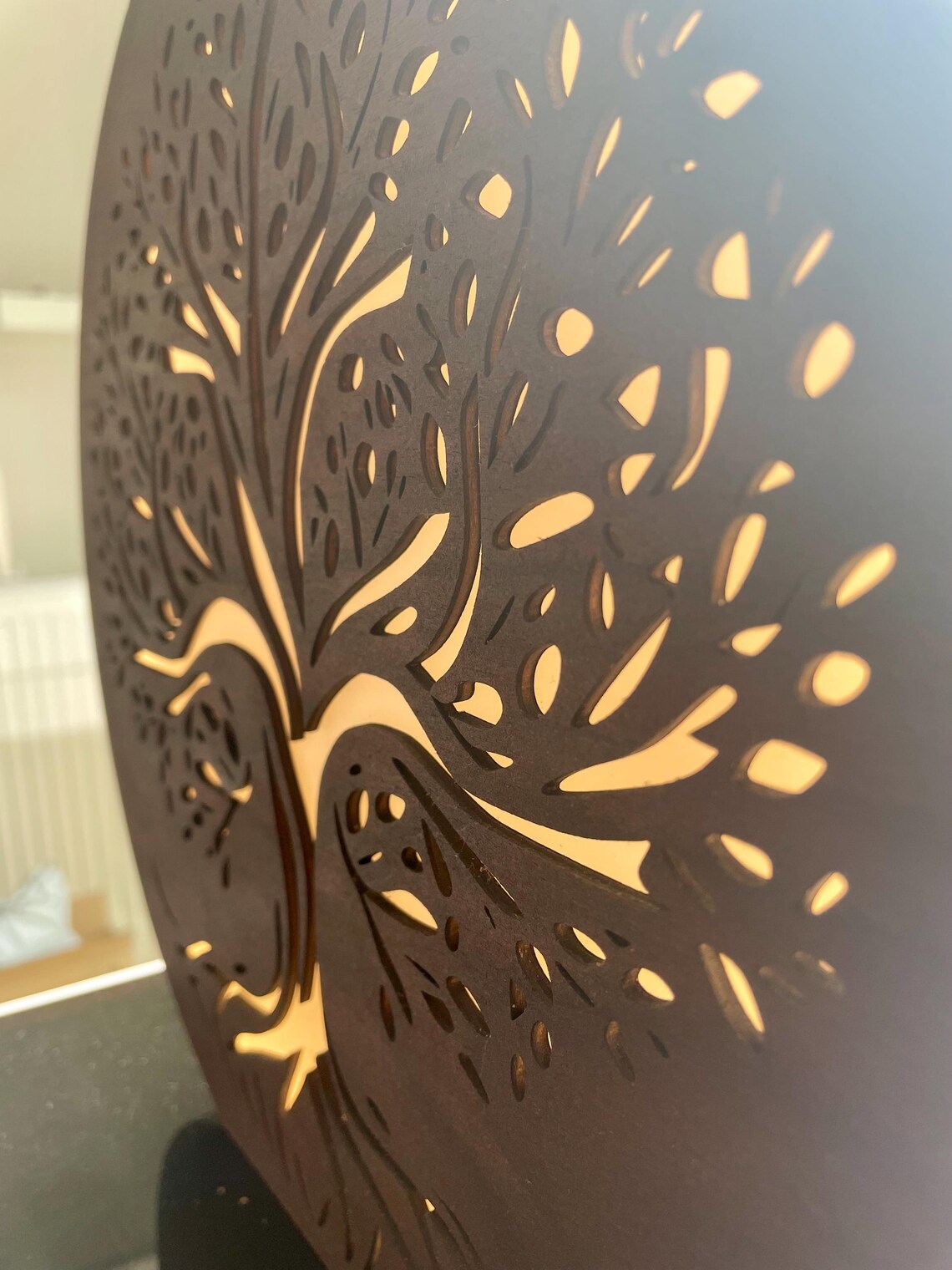 The Tree of Life LED Lamp, Meditation Lamp, Spiritual Decor, Yoga ...