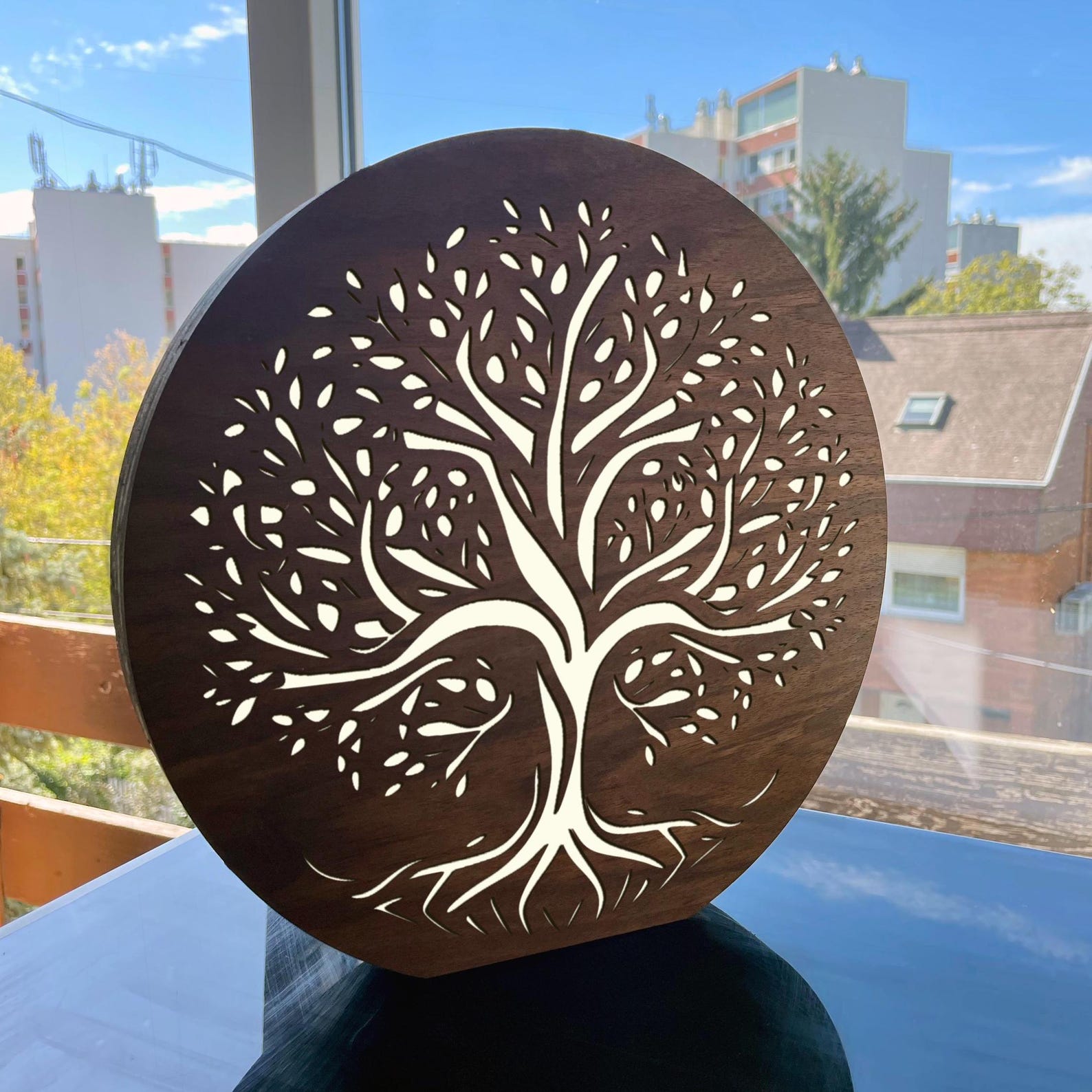 The Tree of Life LED Lamp, Meditation Lamp, Spiritual Decor, Yoga ...