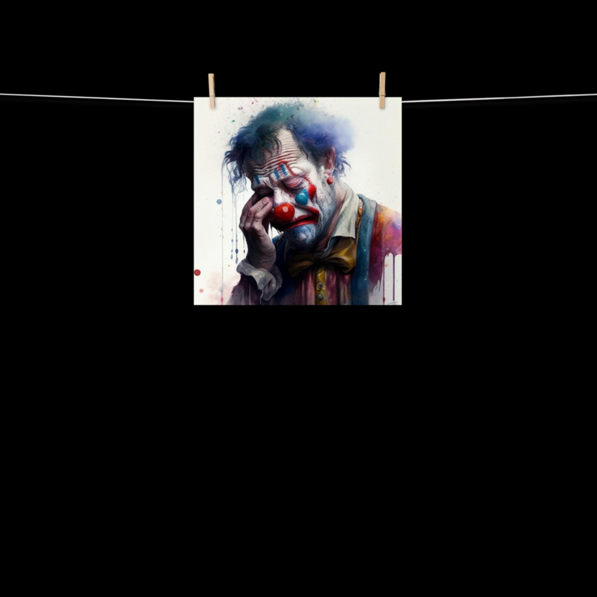Clown Poster Photo Wall Art Clown Wall Art Wall Décor - Etsy
