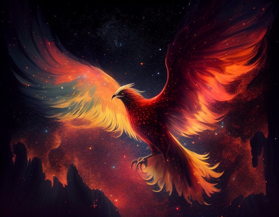 Phoenix Bird Rising Wallpaper
