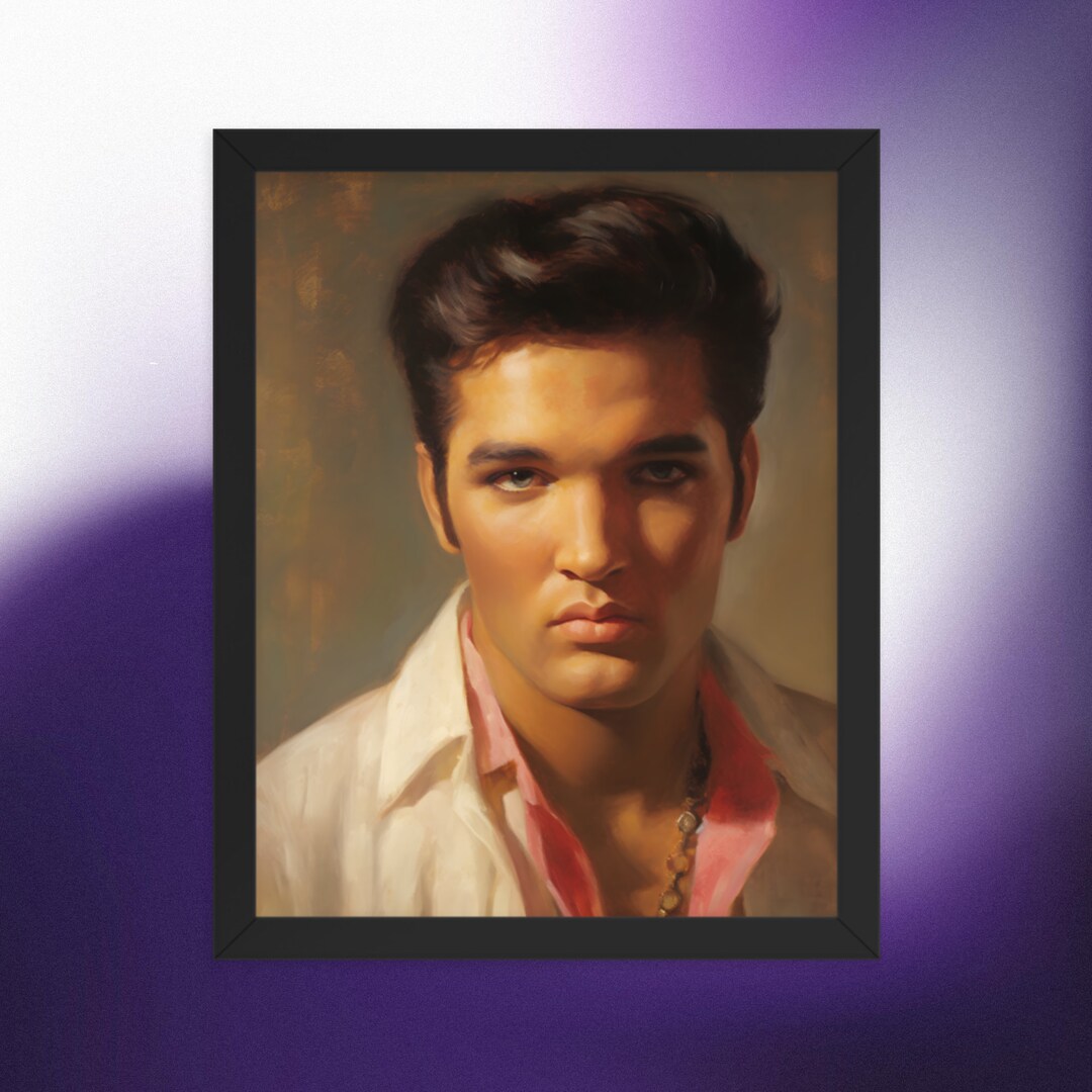 Portrait of Elvis Presley, Elvis Presley, Rock and Roll Wall Arts, Rock ...