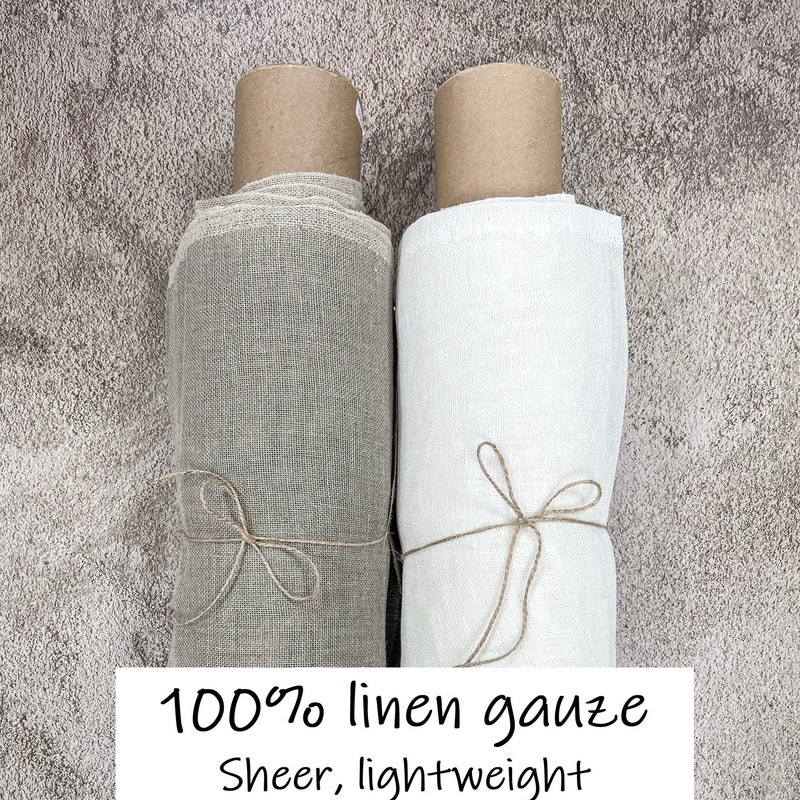 Sheer Linen Fabric - Etsy