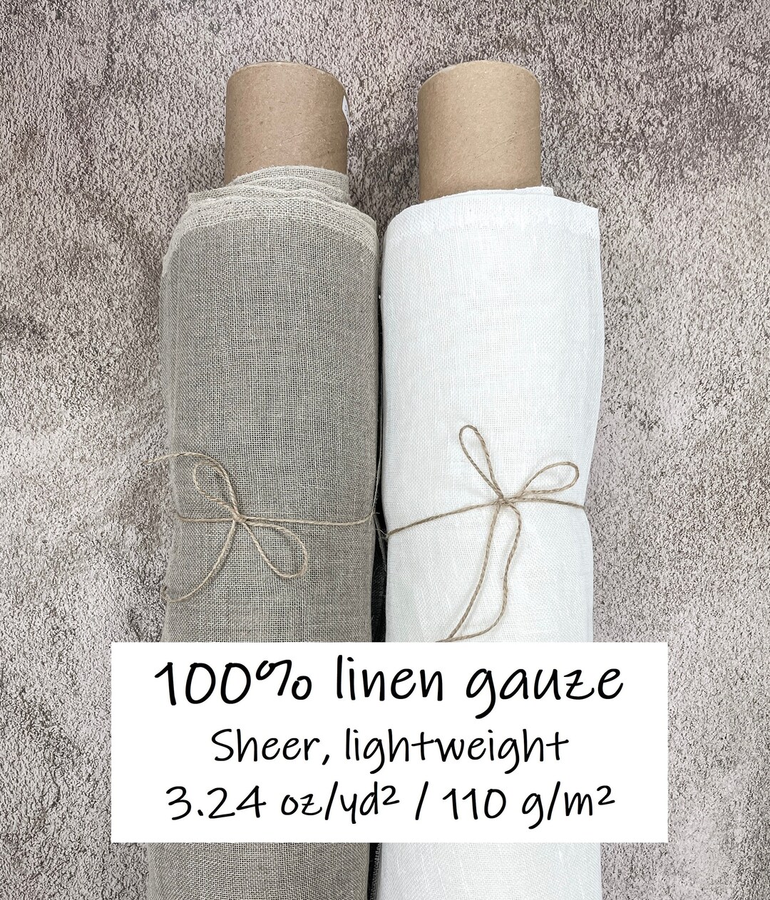 Sheer Linen Fabric by Yard/meter, Undyed/off White Linen 150 Cm/59, 110 ...