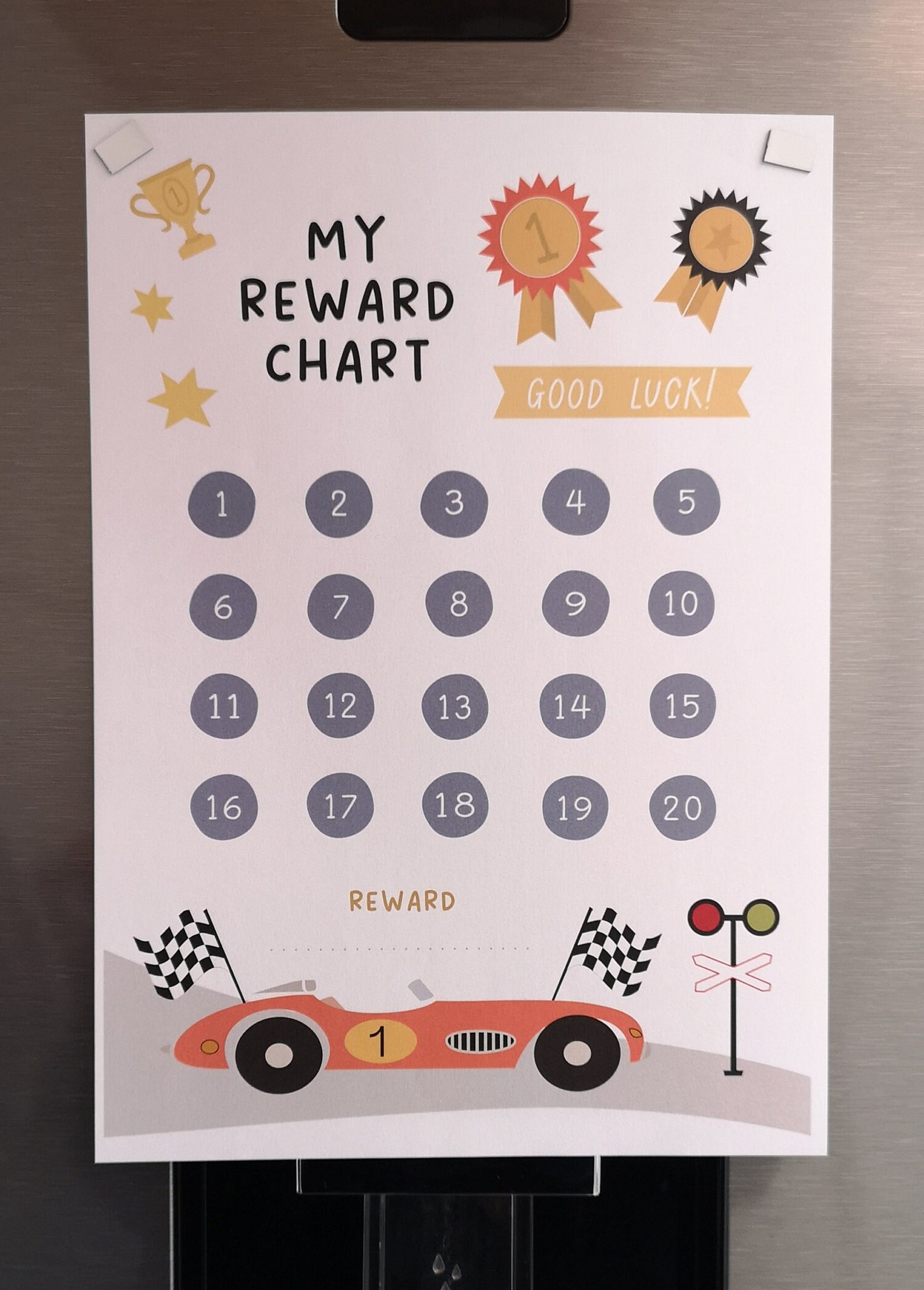 Printable Boys Reward Chart for Goal Setting Commitment - Etsy