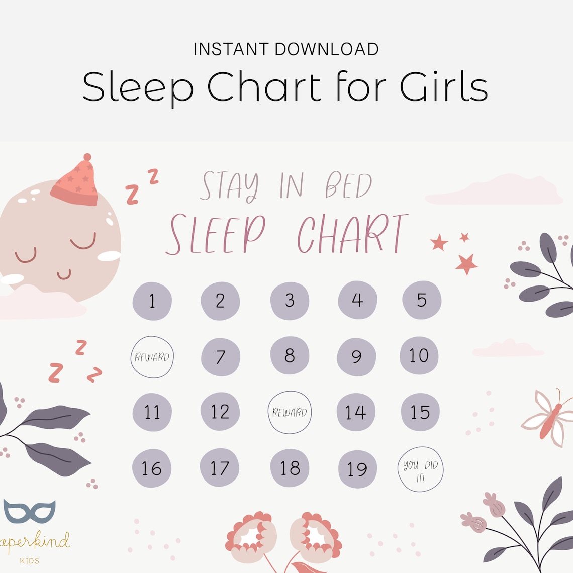 Help With Toddler Sleep Chart for Independent Sleep in Their - Etsy
