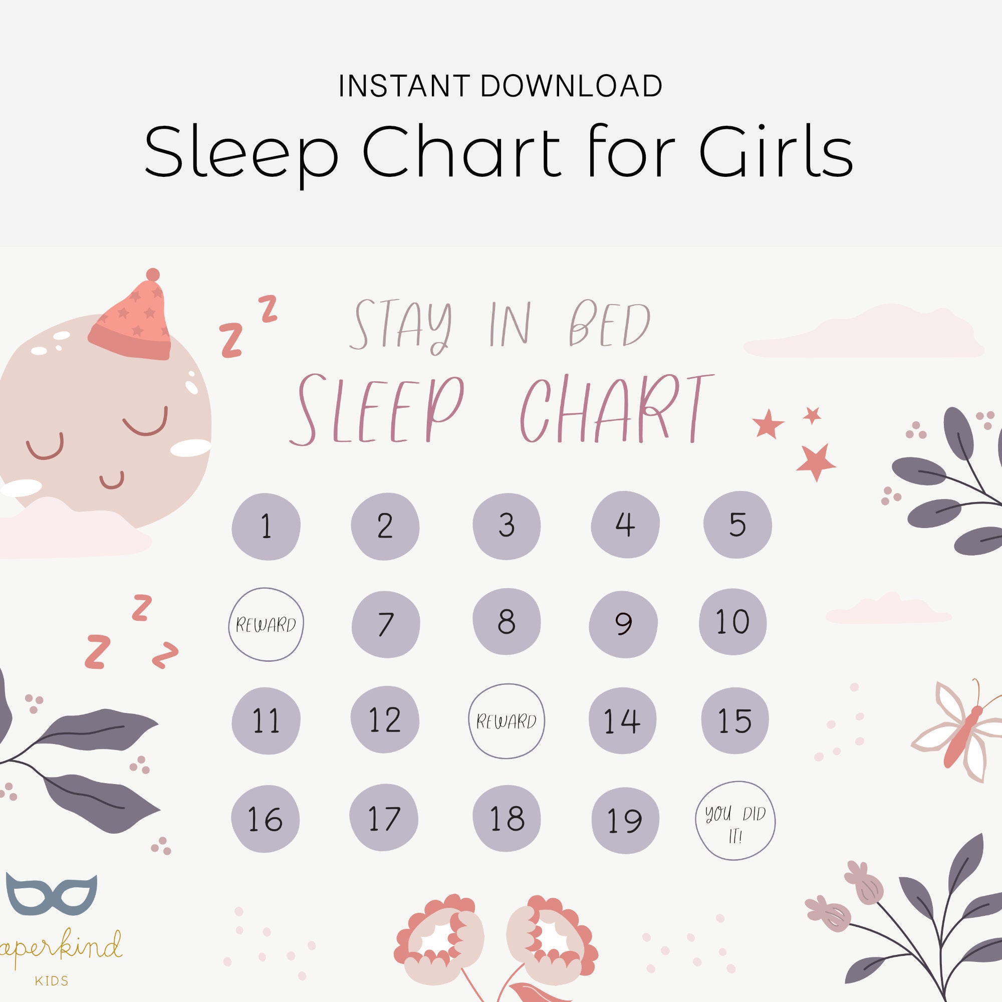 Help With Toddler Sleep Chart for Independent Sleep in Their - Etsy