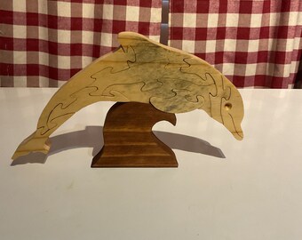 Wooden 3D Puzzle Dolphin Toy Plans and Patterns for Kids 3D Dolphin ...