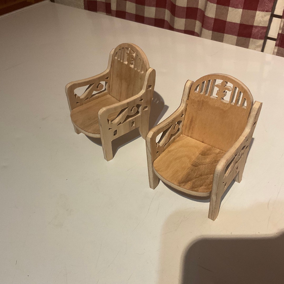 Victorian Toy Doll Chair Handmade X2 - Etsy