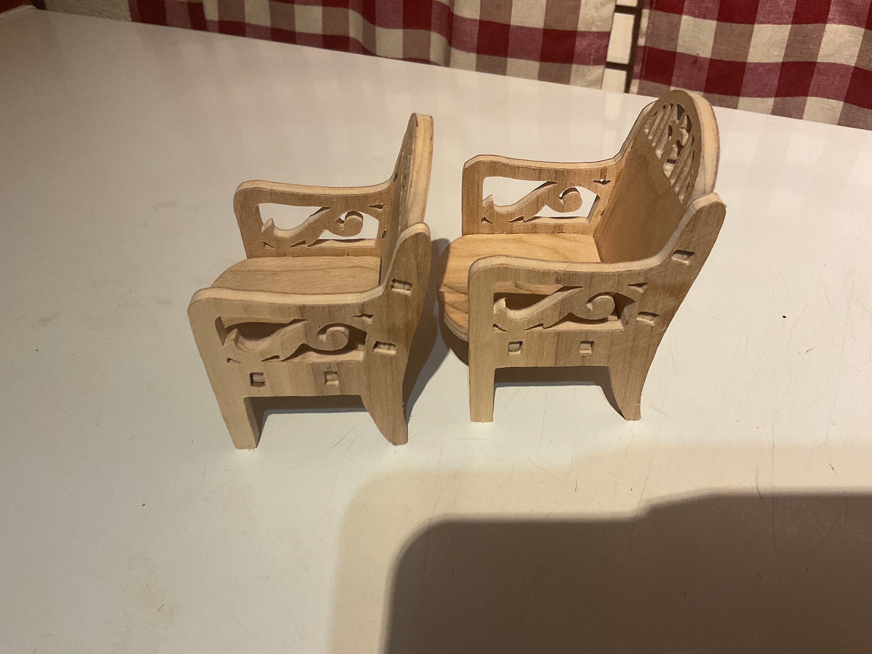 Victorian Toy Doll Chair Handmade X2 - Etsy