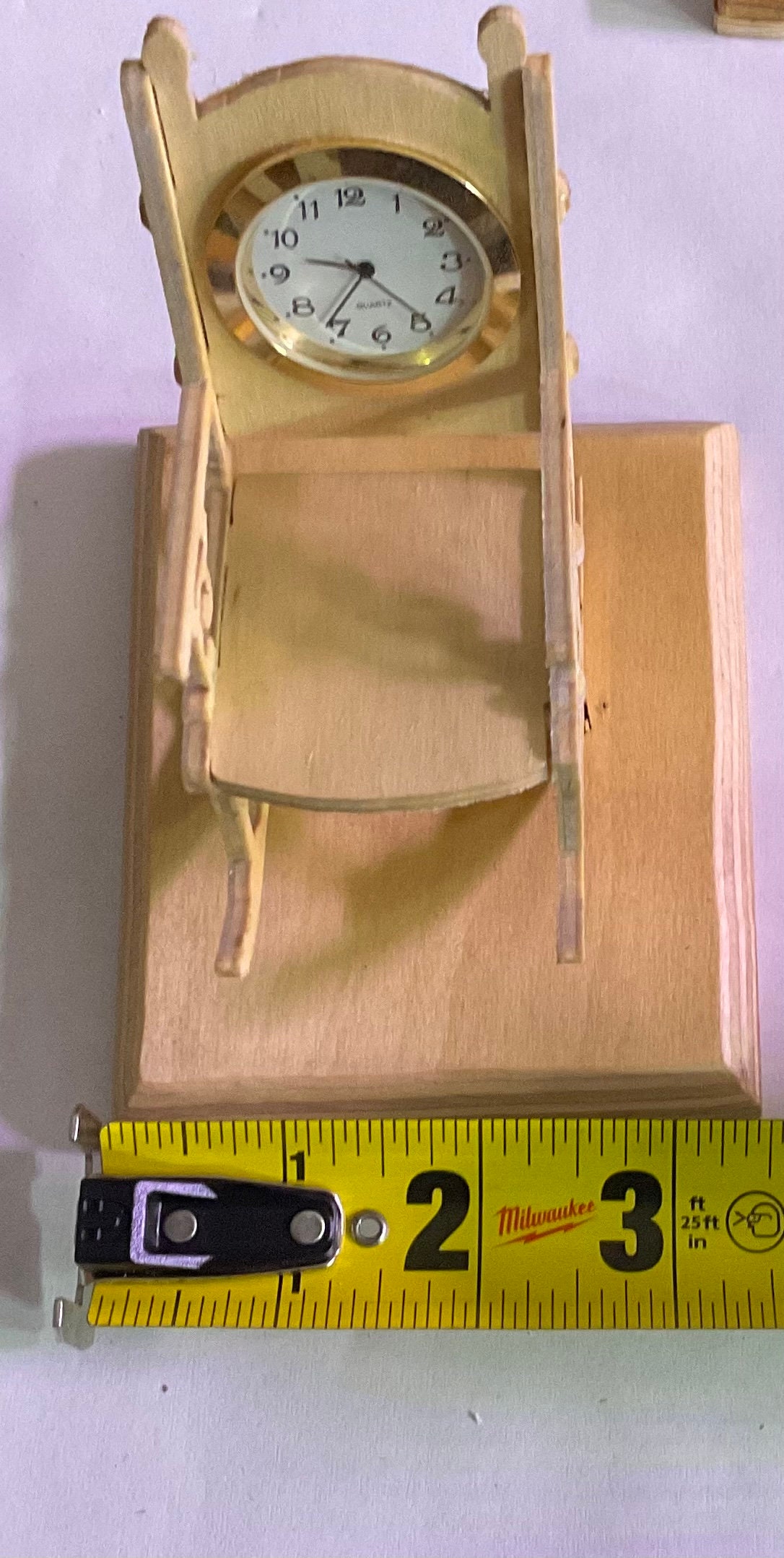 Miniature Handmade Rocking Chair Clock - Etsy