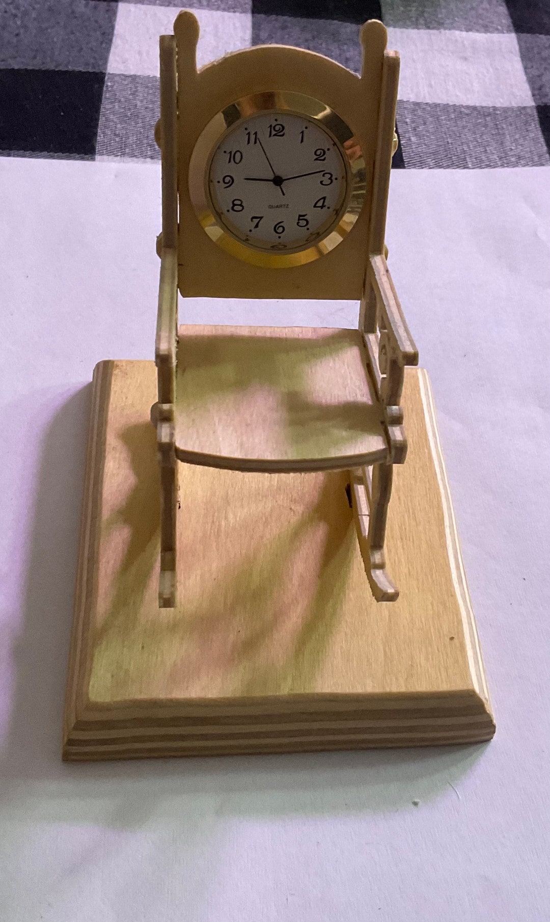 Miniature Handmade Rocking Chair Clock - Etsy