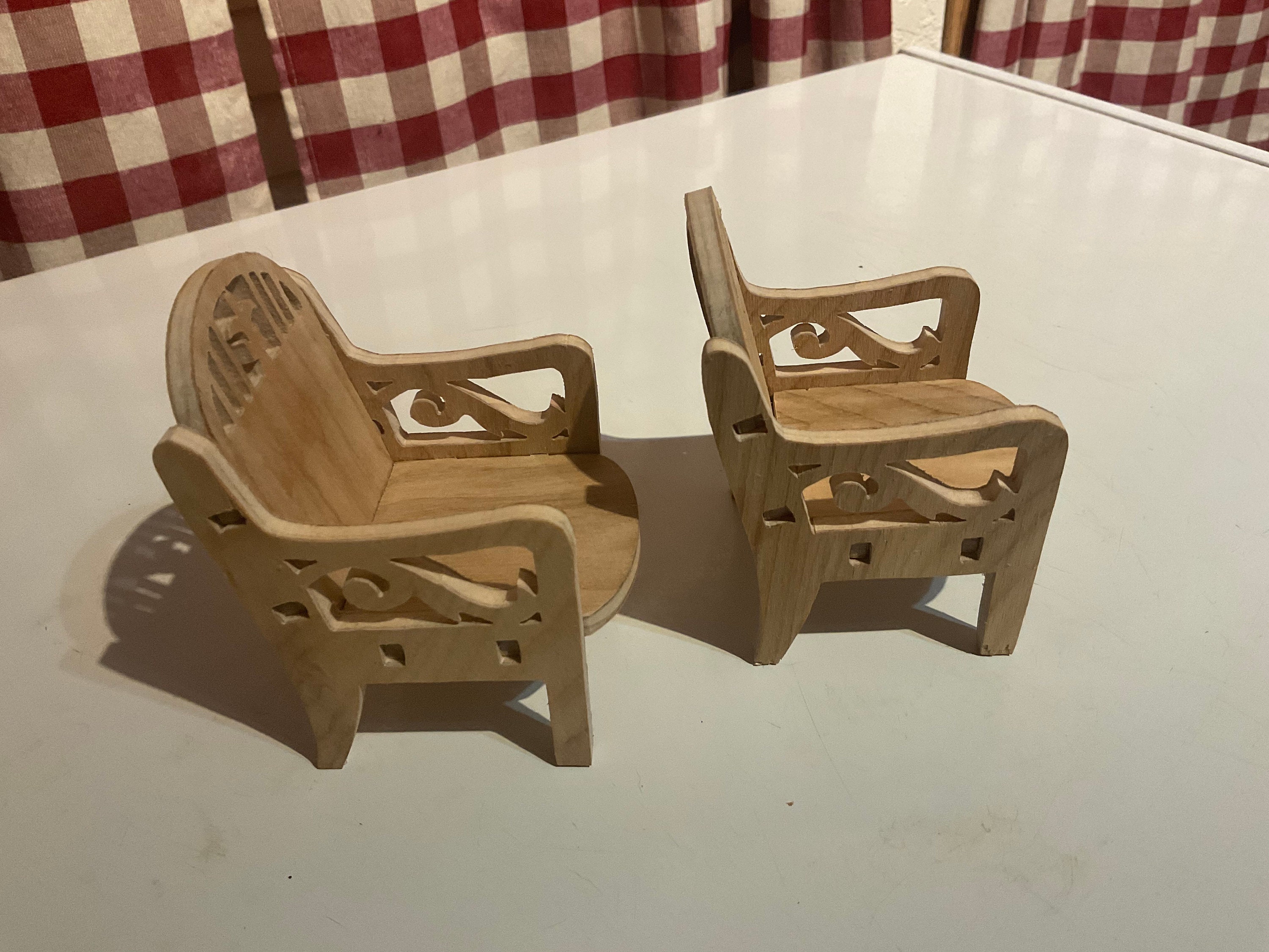Victorian Toy Doll Chair Handmade X2 - Etsy