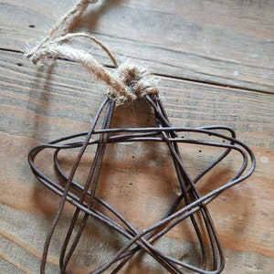 Rustic Star Ornament From Repurposed Wire - Etsy