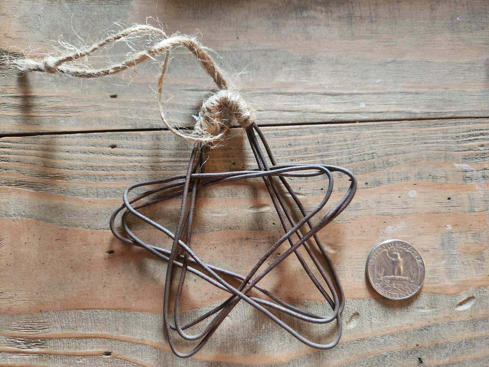 Rustic Star Ornament From Repurposed Wire - Etsy
