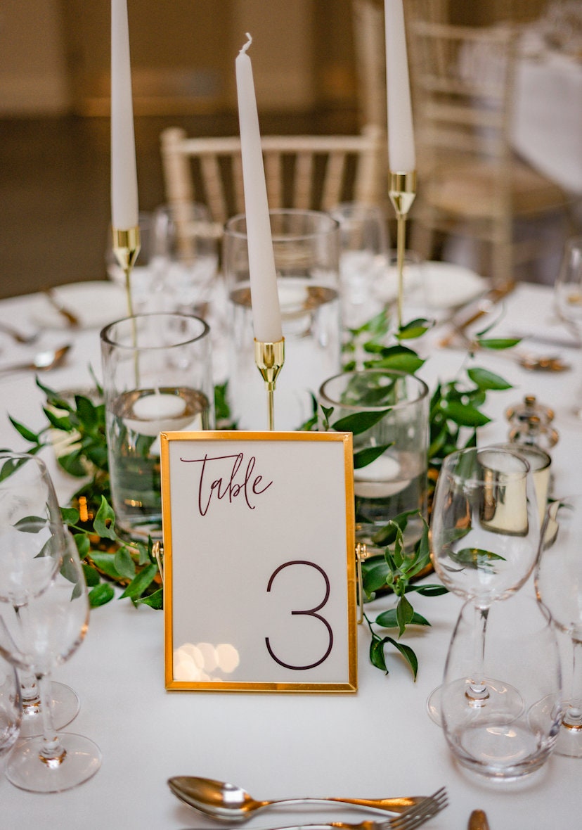 Editable Table Number Canva Template - Etsy