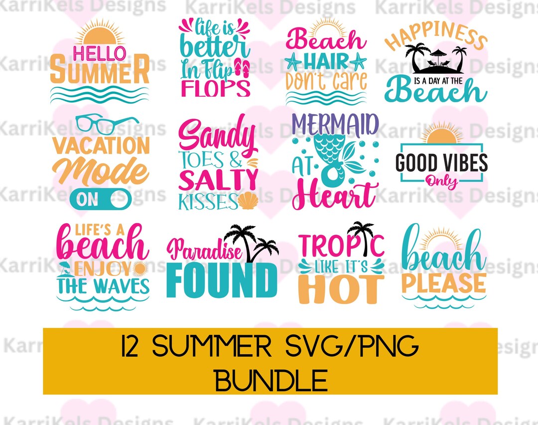 Summertime Svg - Etsy