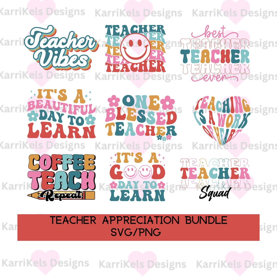 Teacher Appreciation Svg - Etsy