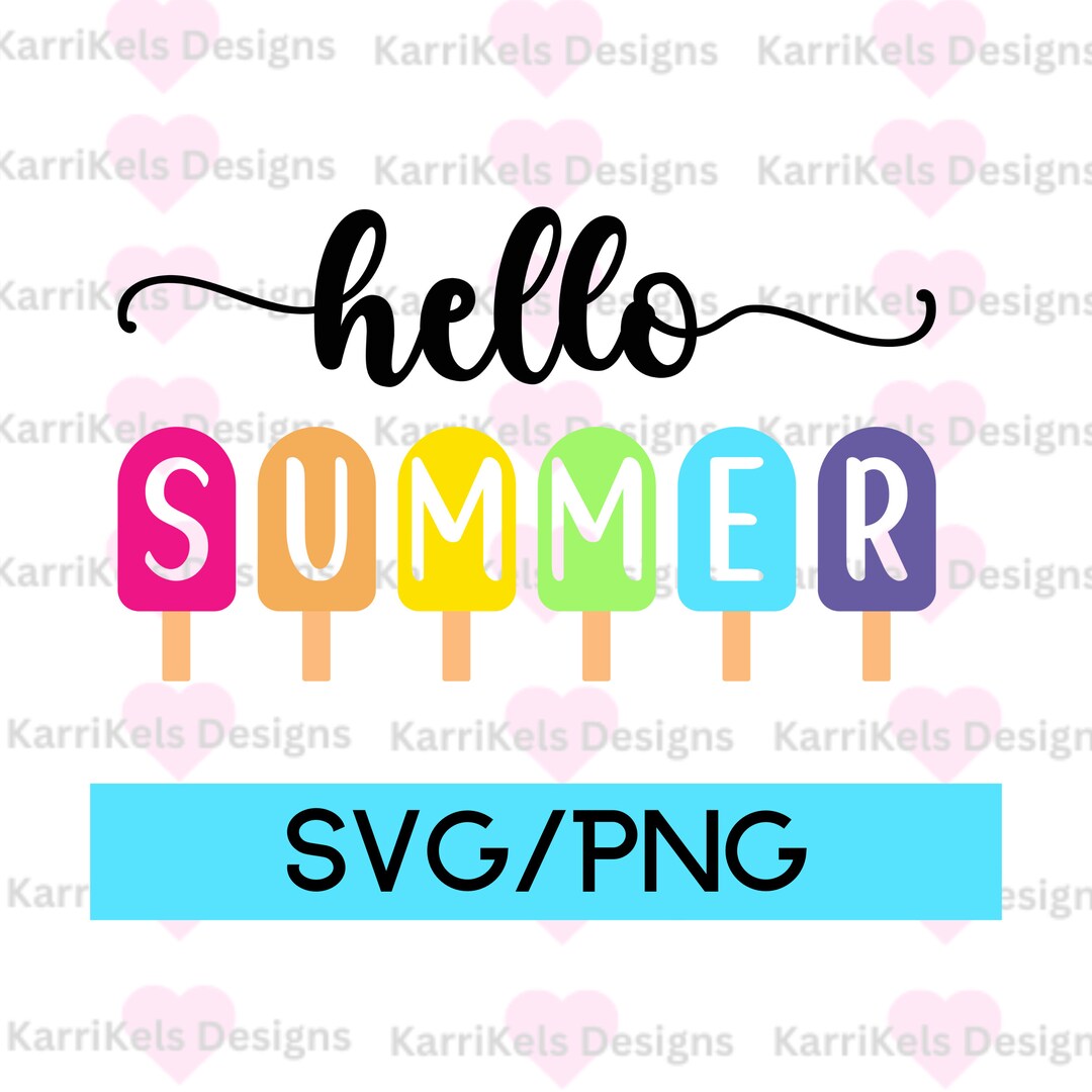 Hello Summer SVG - Etsy