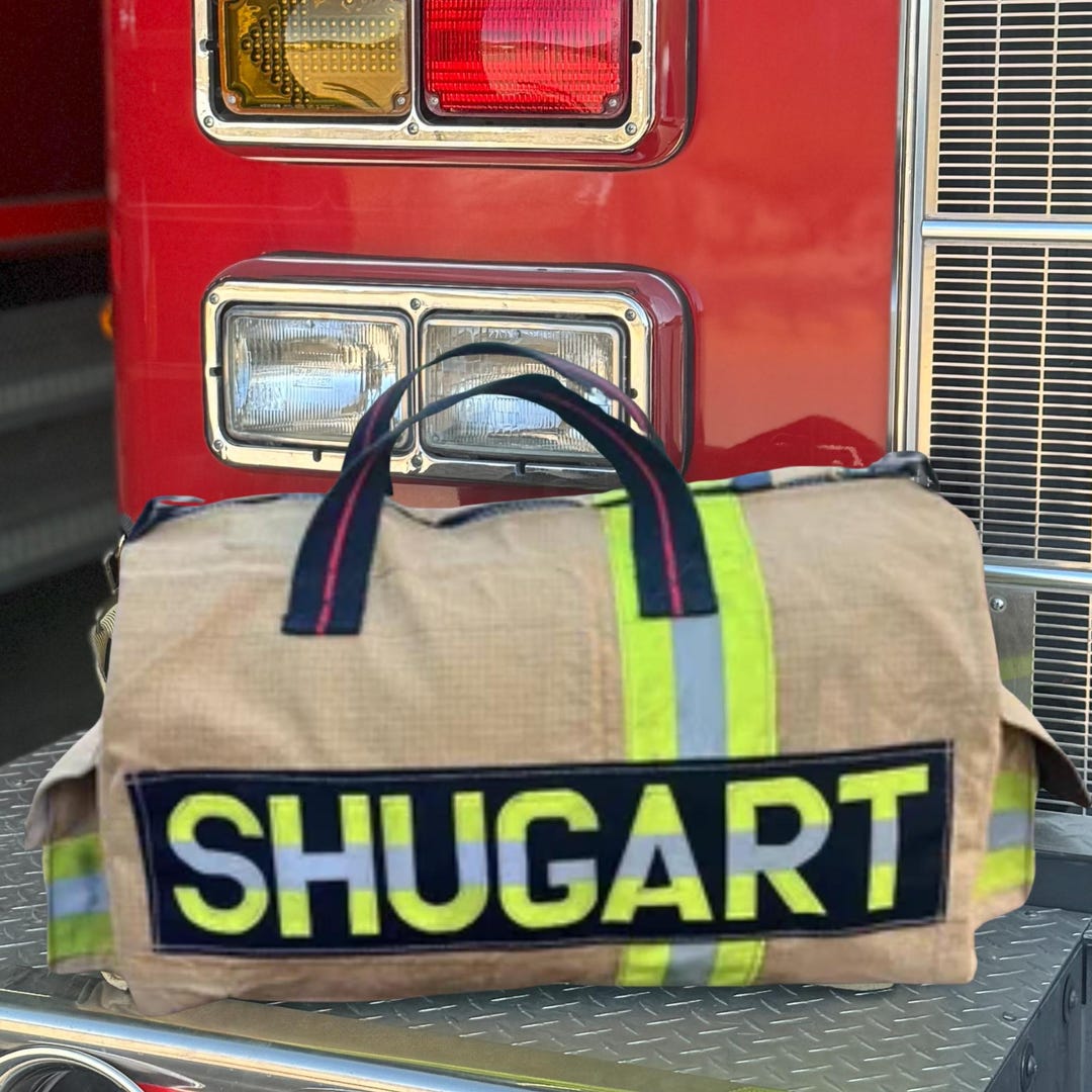 Recycled Firefighter Bag Durable and Rugged Eco Tote First Responder ...