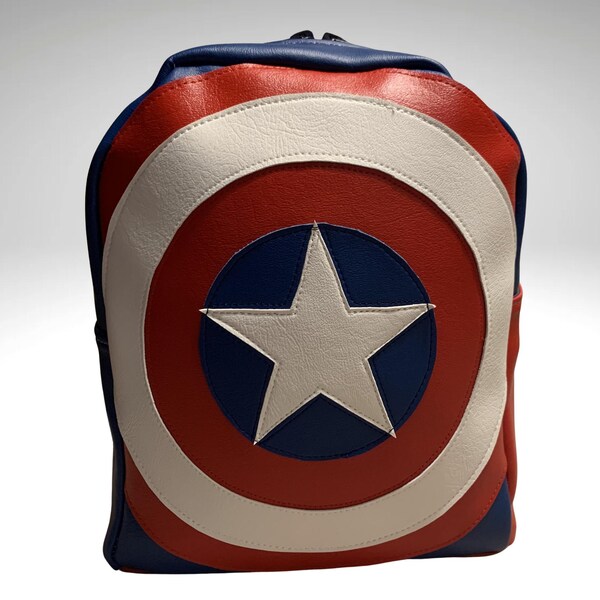 Captain America Backpack - Etsy