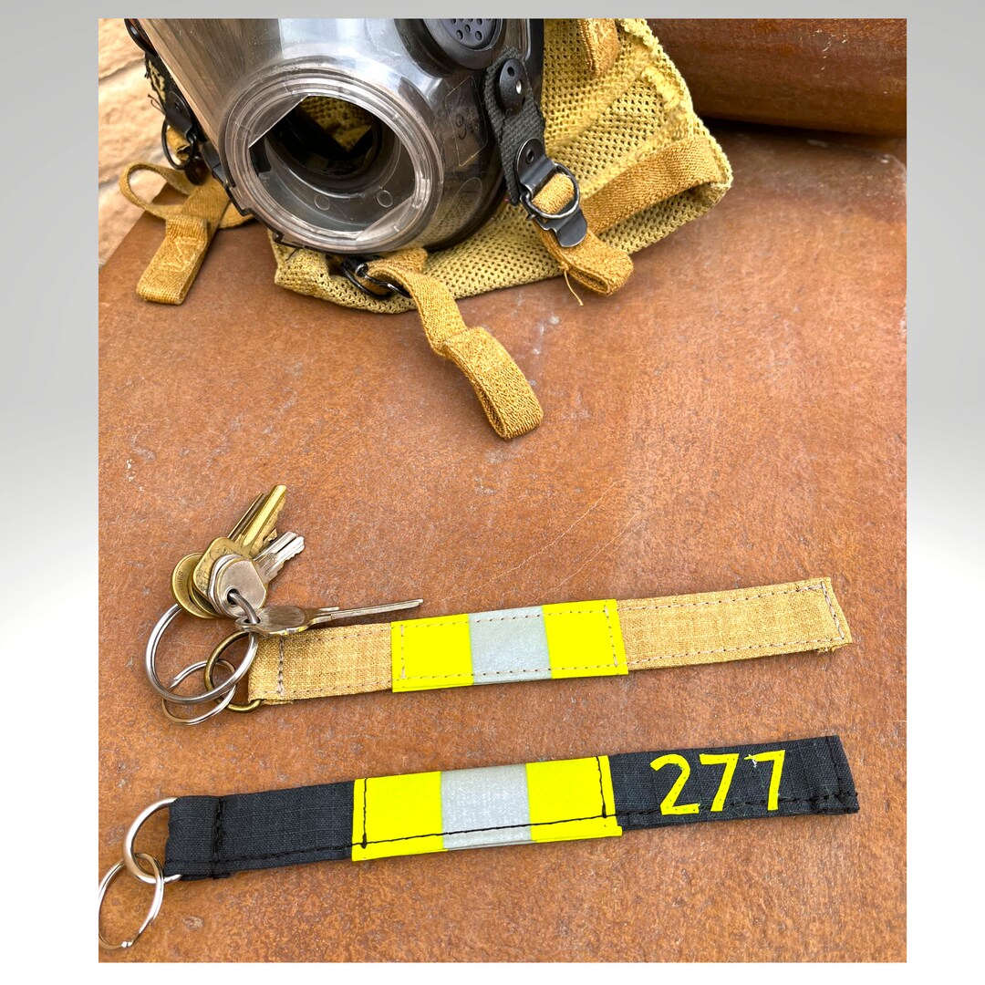Personalized Key Ring for Firefighters Fire Gear Key Holder First ...