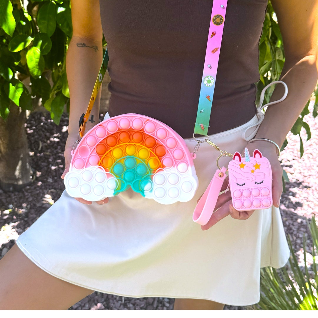 Pop It up Bag Rainbow & Unicorn Set Birthday Fun Gift Waterproof ...
