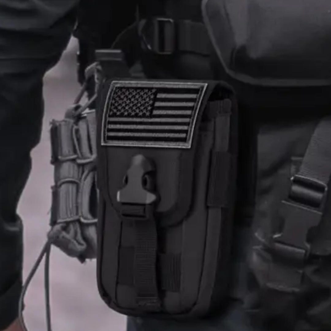 First Responder Tactical Phone Pouch MOLLE Belt Clip Utility Gear Bag ...