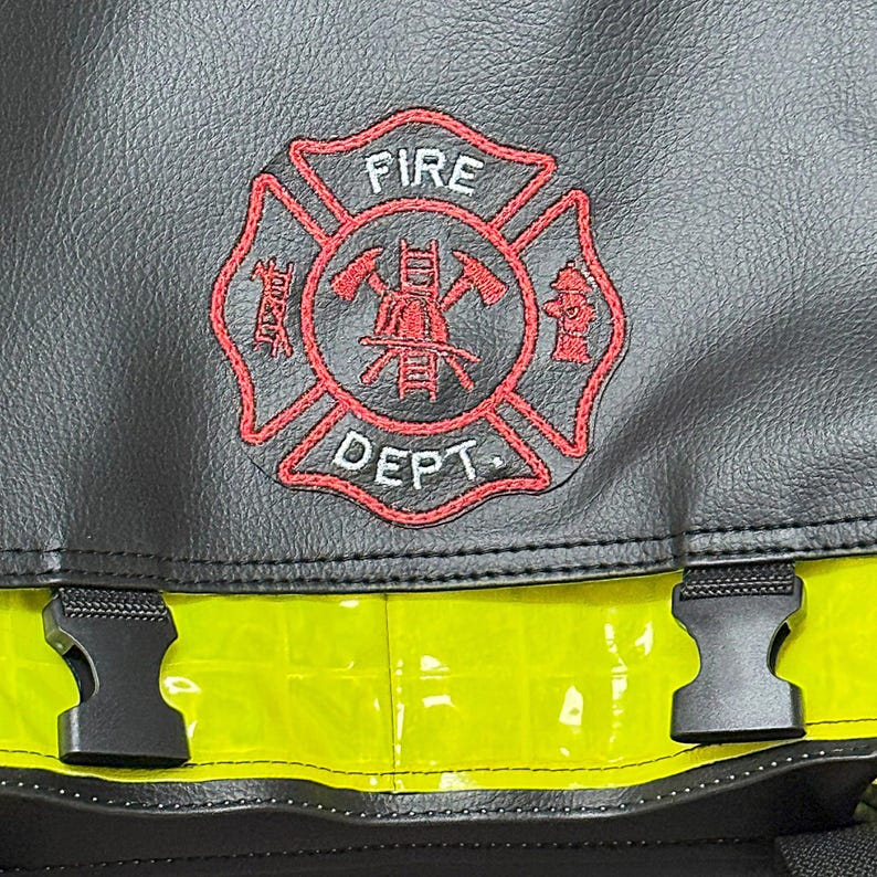 Firefighter Laptop Bag Messenger Bag, Durable Vinyl Briefcase ...