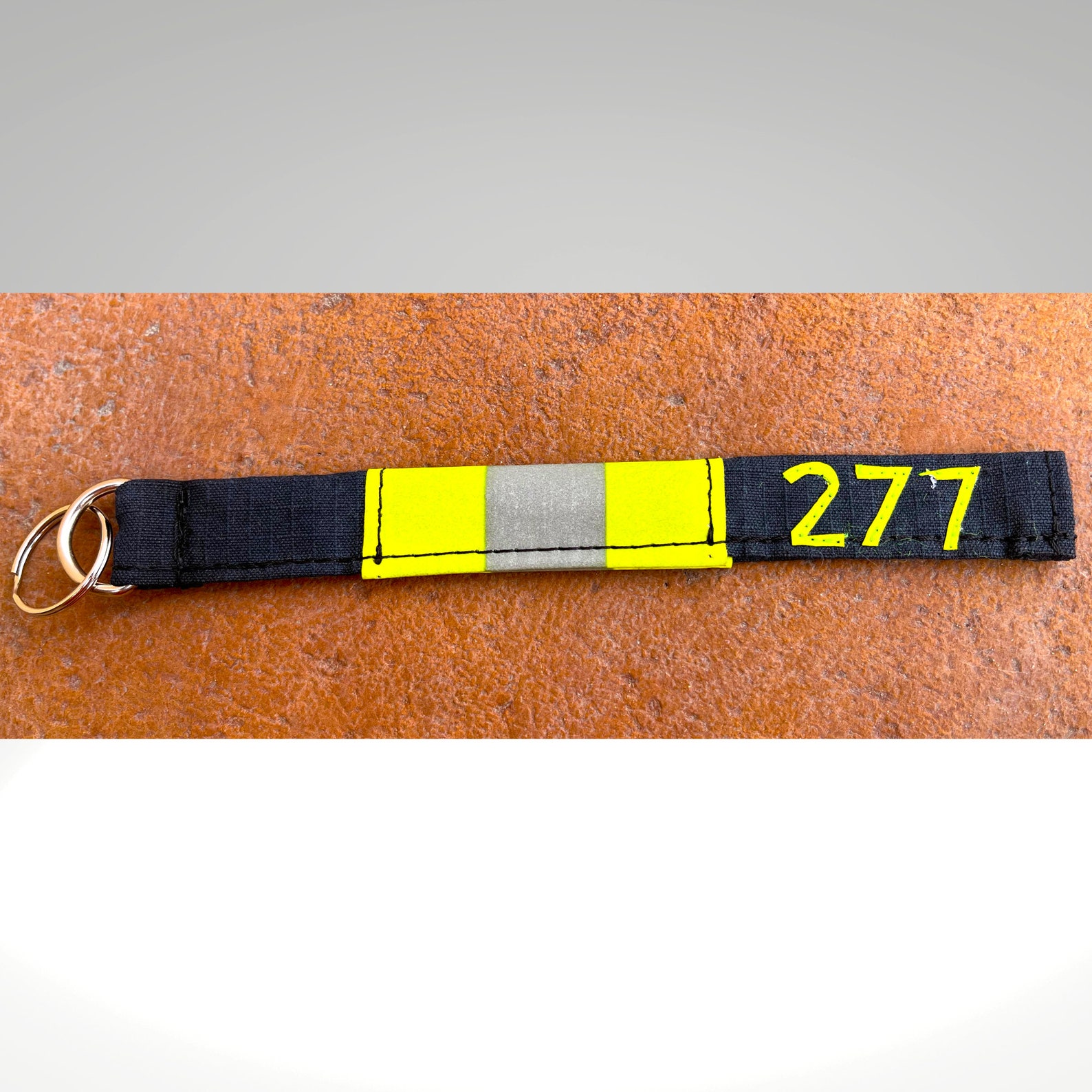 Personalized Firefighter Gear Keychain, Custom Ladder Number Gift ...