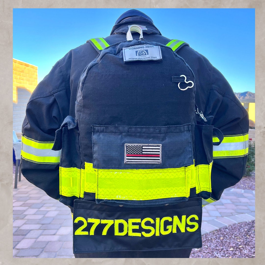Recycled Backpack for First Responders Firefighter Custom Tool Bag ...