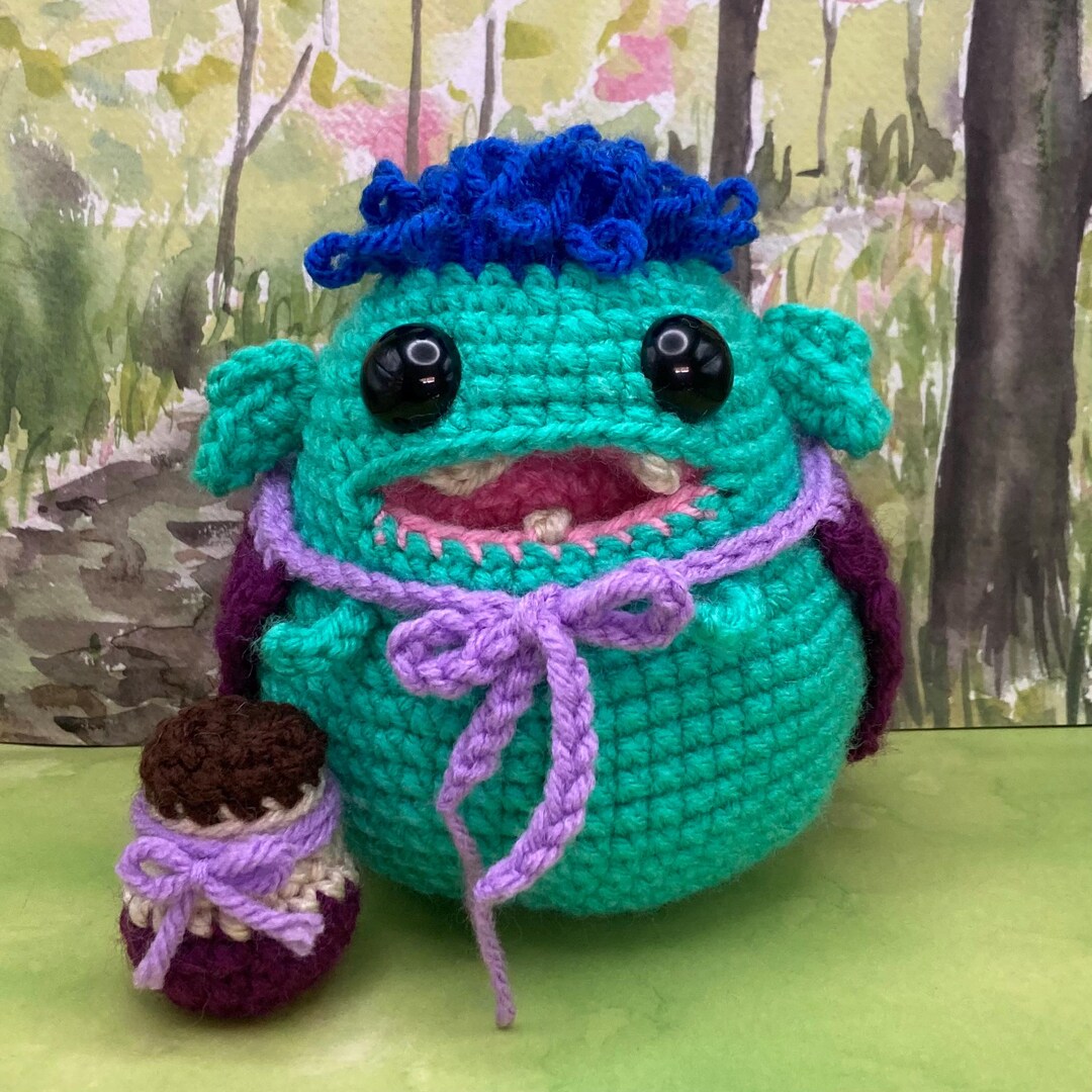 Phillip the Goblin, a Crochet Plush Goblin With Magic Potion and ...