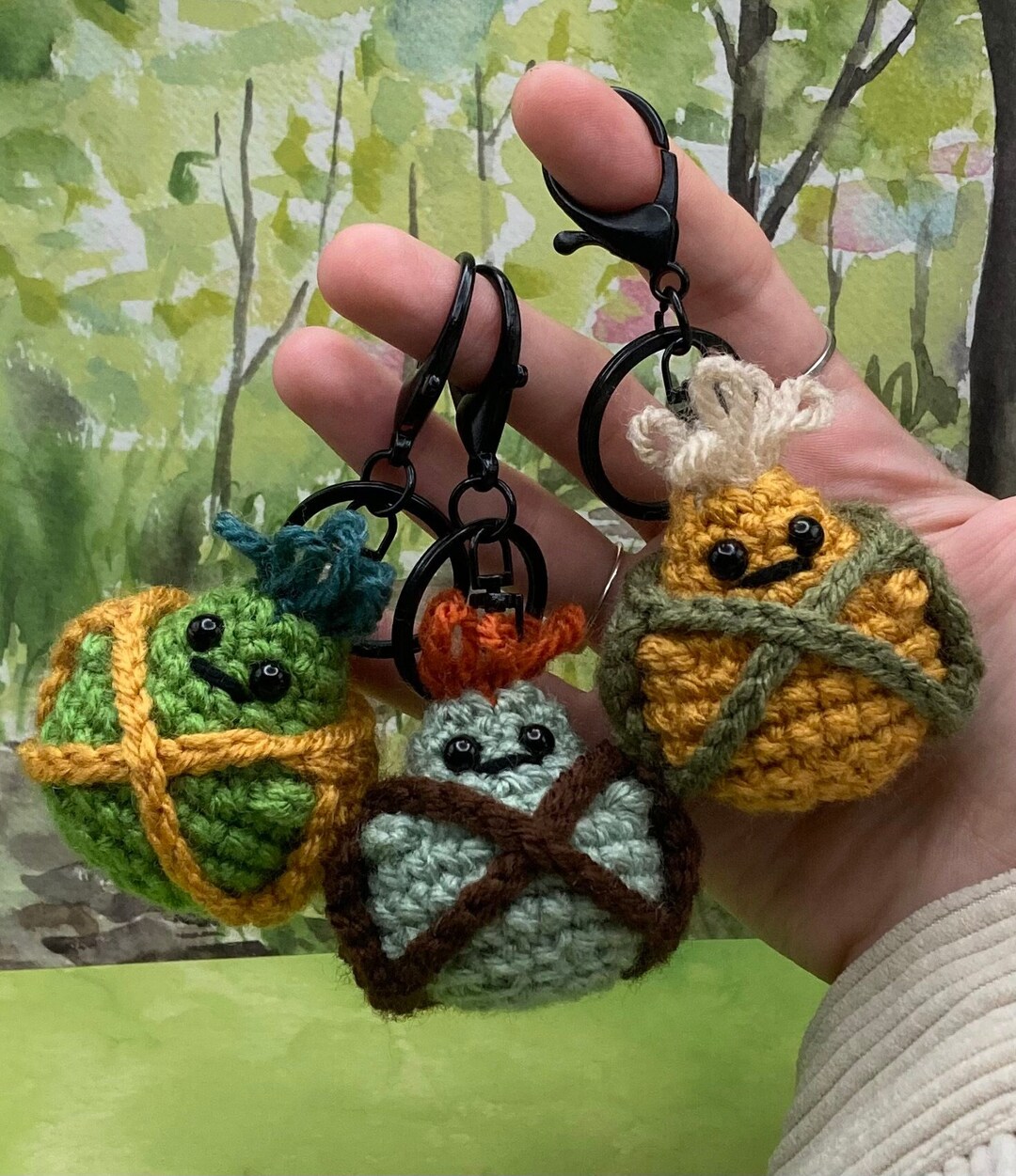 Goblin Key Chains, Adorable Crochet Amigurumi Plush Goblin Keychains - Etsy