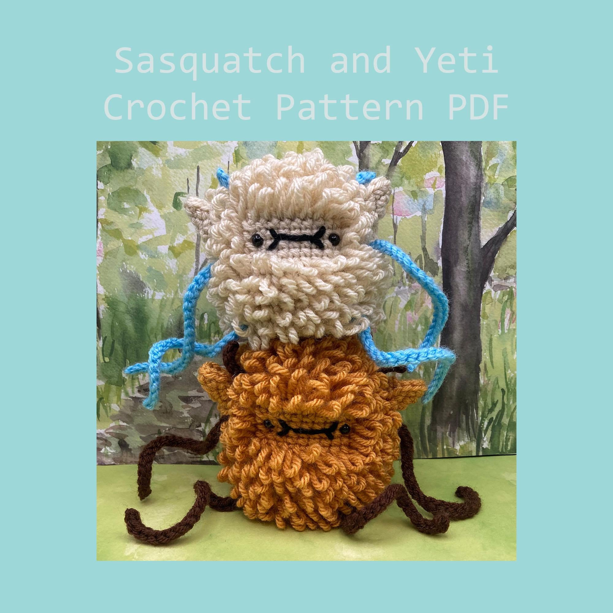 Sasquatch and Yeti Crochet Pattern, Amigurumi, PDF - Etsy