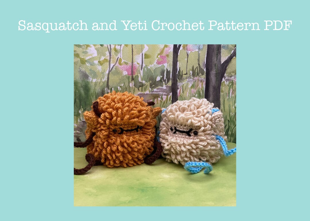 Sasquatch and Yeti Crochet Pattern, Amigurumi, PDF - Etsy